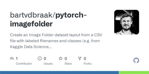 Github Bartvdbraak Pytorch Imagefolder Create An Image Folder Dataset Layout From A Csv File