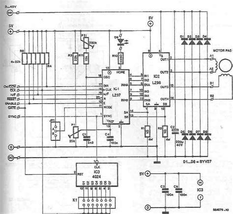 Stepper Motor Driver Circuit Diagram