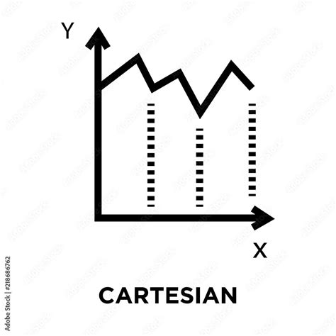 Cartesian Coordinate System Icon On White Background Modern Icons Vector Illustration Trendy