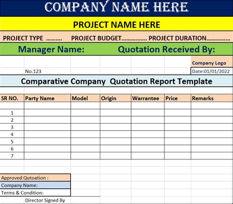 Excel Comparative Report Template Artofit