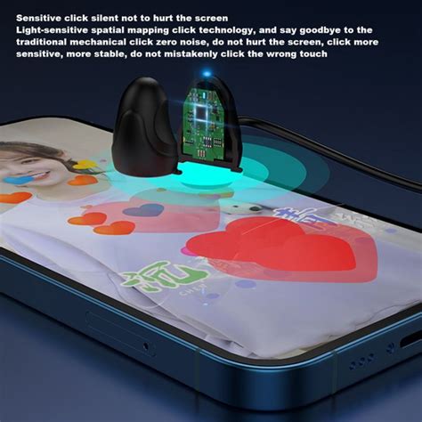 Smart Clicker Screen Automatic Clicker Physical Simulation Finger Click Device Mute Connector