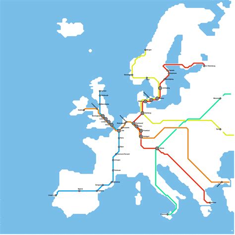 Bullet Train Europe Map Inside Plans For A New Tube Line Linking 39