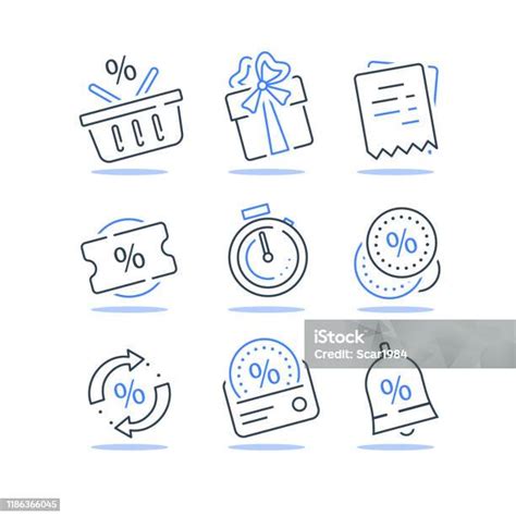 로열티 프로그램 아이콘 세트 보너스 포인트 적립 할인 쿠폰 기간 한정 캐시백 점수 득점에 대한 스톡 벡터 아트 및 기타 이미지