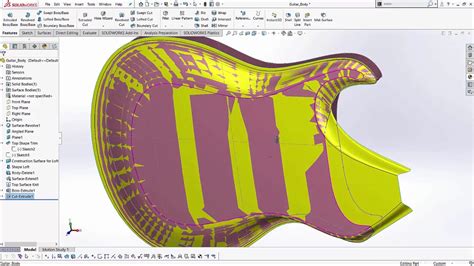 Solidworks Surfacing Modifying Solids Using Surfaces Youtube