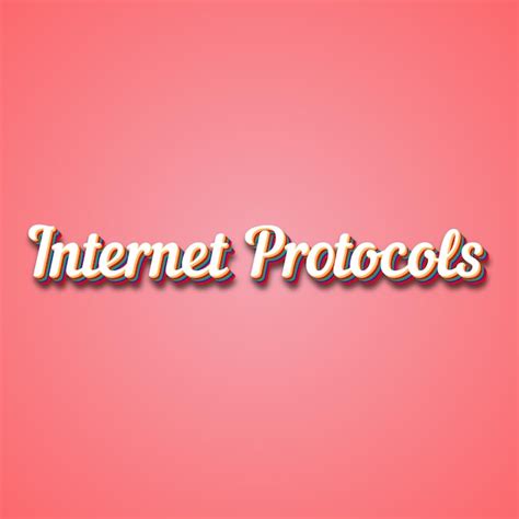 Premium Photo Internet Protocols Text Effect Photo Image Cool