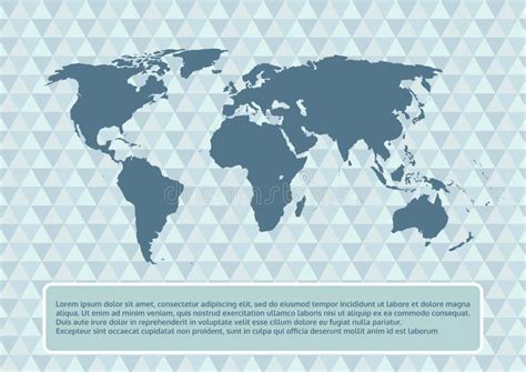 World Map On Abstract Background Vector Illustration Stock Vector Illustration Of Earth