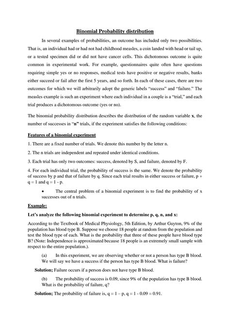 Solution Binomial Poisson Normal And Standard Normal Distribution
