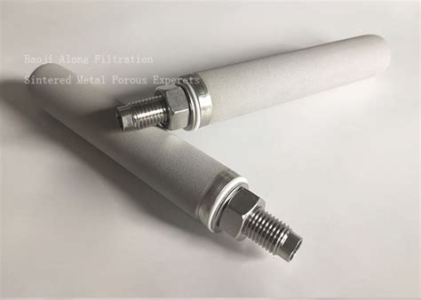 Cylindrical Metal Gas Diffuser Made Of Sintered 5 Micron Porous