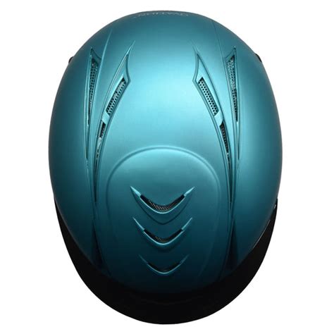 Metallic Schooler Helmet Teal Ovation Riding