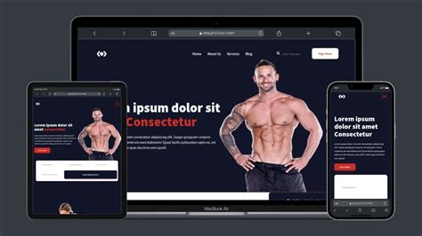 Web Mastery Build Responsive Gym Website Using Htmlcssjs Youtube