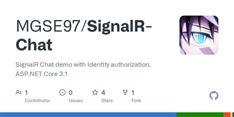 Github Mgse97signalr Chat Signalr Chat Demo With Identity Authorization Aspnet Core 31