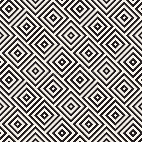Vector Seamless Pattern Repeating Geometric Rhombus Shapes Simple Lattice Lines Background
