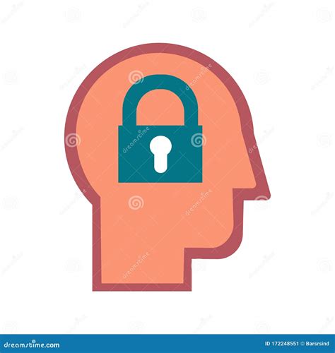 Introvert Personality Type Color Flat Vector Icon Stock Vector
