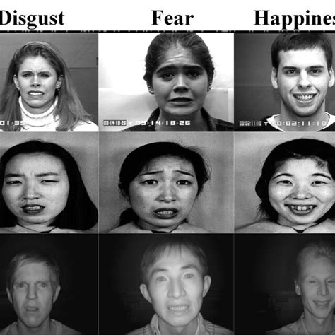 six basic facial expressions in benchmarking datasets download