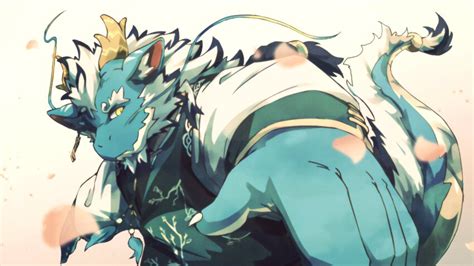 Ha11nu Qinglong Housamo Tokyo Houkago Summoners Absurdres Highres