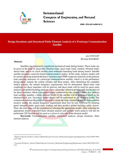 pdf design iterations and structural finite element analysis of a