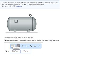 Solved Air Within The Tank Is At An Absolute Pressure Of Chegg
