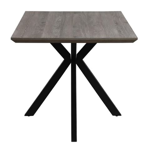 Malone Small Wooden Rectangular Dining Table In Grey