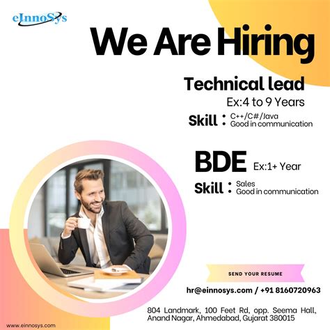 Einnosys On Linkedin Hiring Jobopportunity Techjobs