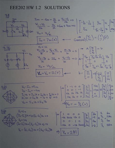 Assignment 1 With Solution For Circuits I Eee 202 Docsity