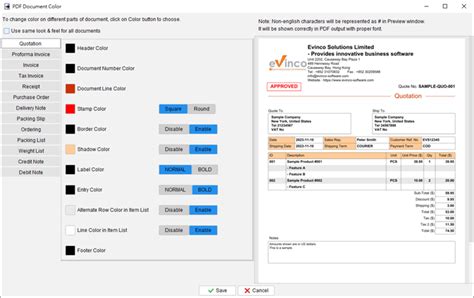 Document Color Easybilling Help Center
