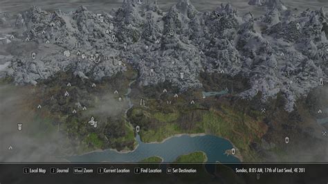Beyond Skyrim Bruma Paper Map By Mirhayasu For Fwmf Pkygd