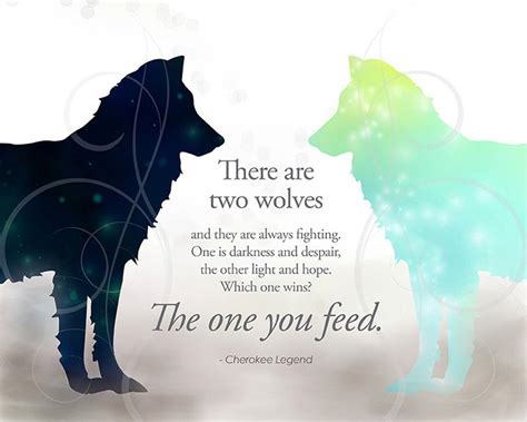 Inside You Are Two Wolves Template