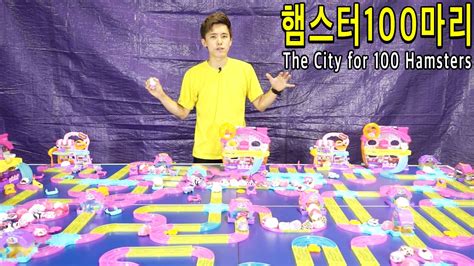 귀여운 햄스터로봇 100마리를 위한 초거대 햄스터타운 만들어보았다 허팝 Epic Hamster Town Youtube