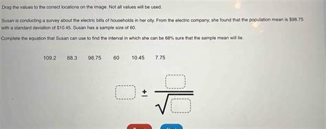 Solved Drag The Values To The Correct Locations On The Image Not All Values Will Be Used