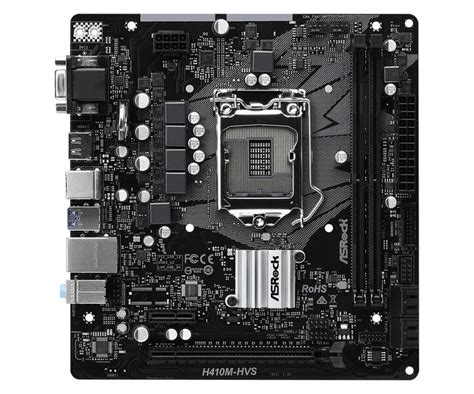 Asroc H410m Hvs Motherboard Intel H410 Lga1200 Ddr4 Micro Atx Hdmi D