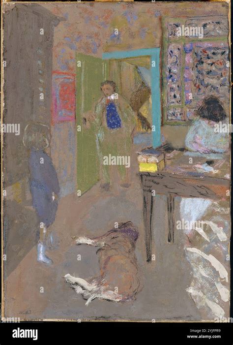 Interior At Saint Jacut Artist Édouard Vuillard French Cuiseaux