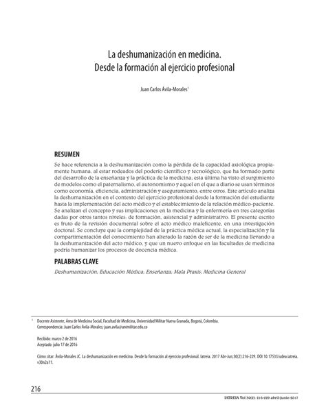 Pdf Dehumanization In Medicine From Training To Professional Practice