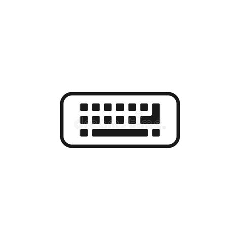 Keyboard Icon Design Template Vector Isolated Stock Illustration Illustration Of White Device
