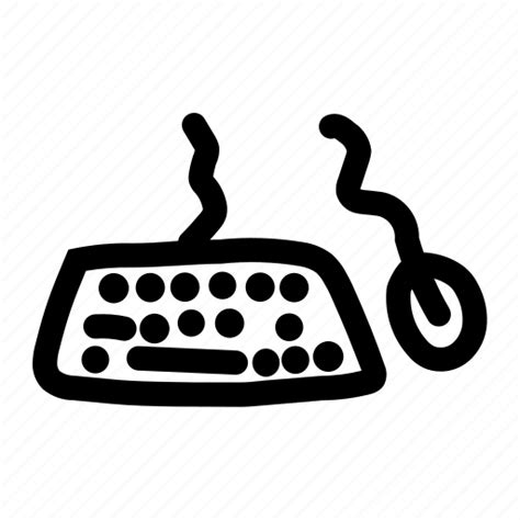Computer Hardware Keyboard Mouse Icon