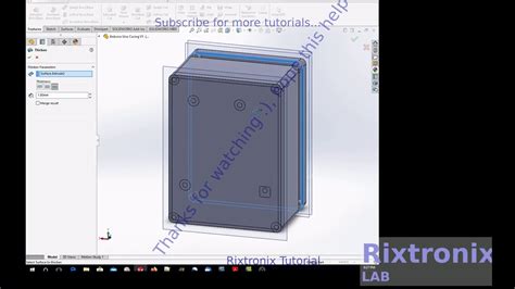 tutorial designing arduino uno v1 0 casing with surface extrude combine move solidworks part 4