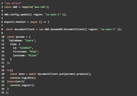 Get And Put Data Using Lambda And Dynamodb Simple And Clear Vairix