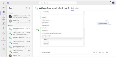 Typeahead Search Control In Adaptive Cards C Code Samples
