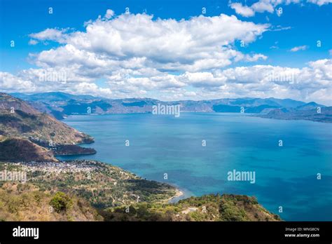 Viewpoint At Lake Atitlan View To The Small Villages San Marcos