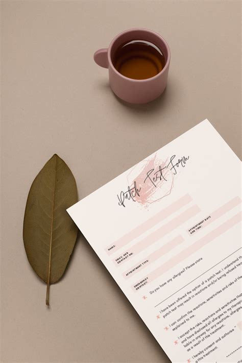 Patch Test Form For Salons Makeup Artists Dermatologists And Beauticians Printable And