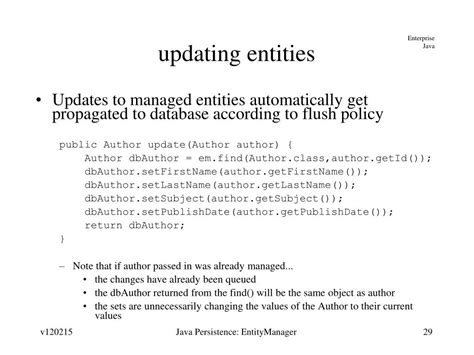 ppt java persistence entitymanager powerpoint presentation free