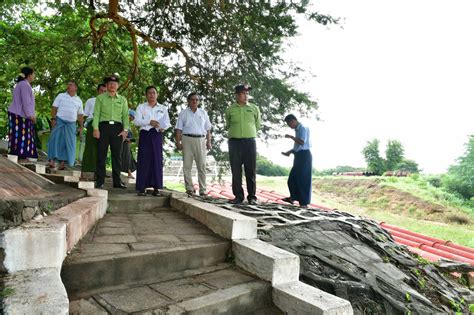 ညောင်ဦးခရိုင် မြို့နယ်စီမံအုပ်ချုပ်ရေးအဖွဲ့တာဝန်ရှိသူများ မြစ်ရေတင်ဖြင့် မိုးသီးနှံစိုက်ပ