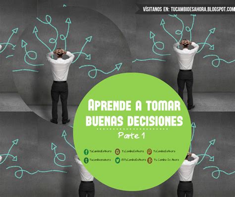 Aprende A Tomar Buenas Decisiones Parte 1 Tu Cambio Es Ahora