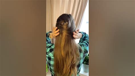 Прическа с помощью крабика прическаза5минут стильнаяприческа причёска Youtube