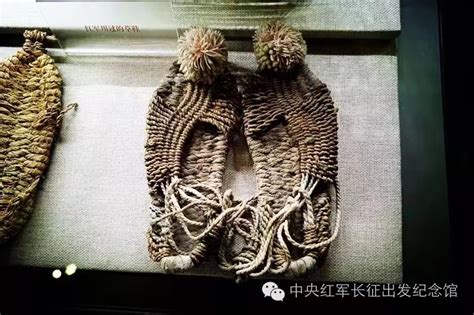 1934 年红军战士谢志坚长征中穿过的 黄麻草鞋 中央红军长征出发地历史博物馆 中央红军长征出发纪念馆