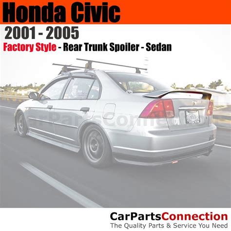 Trunk Spoiler Compatible With 2001 2002 2003 2004 2005 Honda Civic