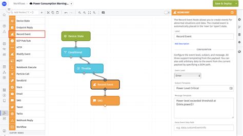Record Event Node Losant Documentation