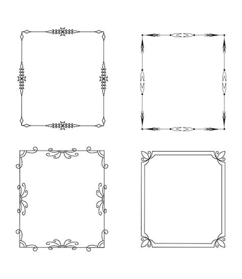 Premium Vector Collection Of Rectangular Frames