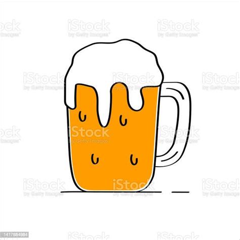 라거 맥주 아이콘입니다 벡터 맥주 맥주 디자인 벡터 플랫 격리 된 일러스트레이션이있는 유리 0명에 대한 스톡 벡터 아트 및 기타 이미지 Istock