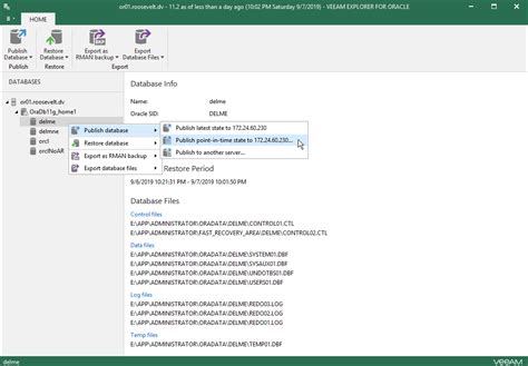 veeam备份oracle数据库 veeam explorer for oracle v10：即时发布数据库！ csdn博客