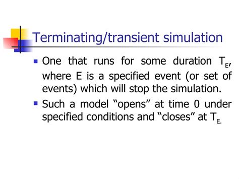 Output Analysis Of A Single Model Ppt